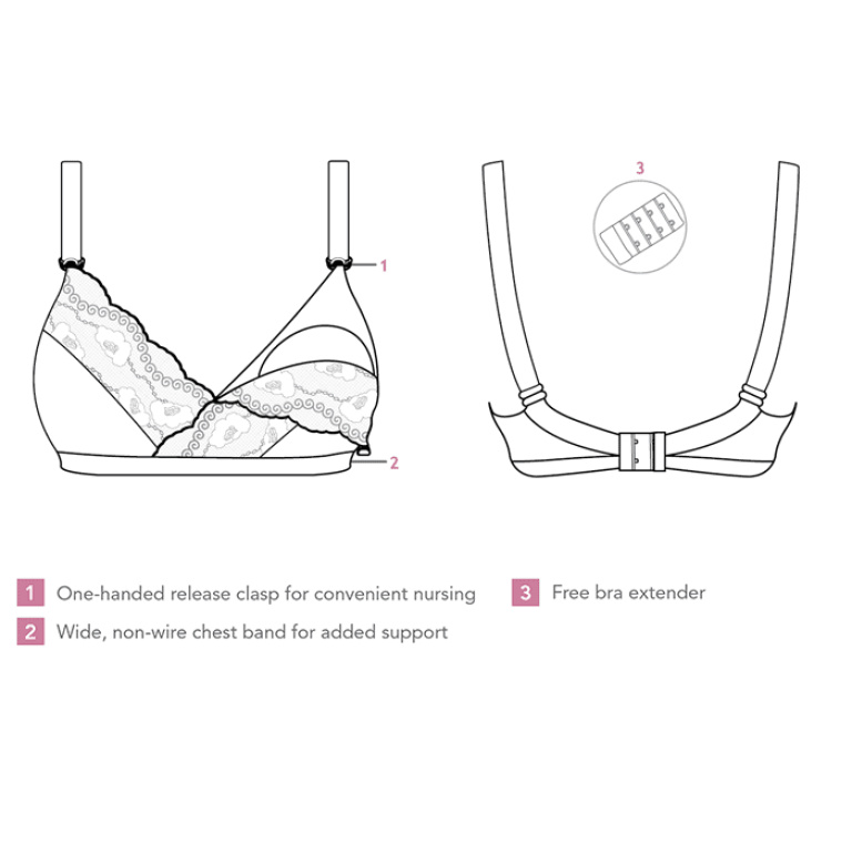 Carriwell Lace Drop Cup Bra White – Small & Medium – Lulla-buy